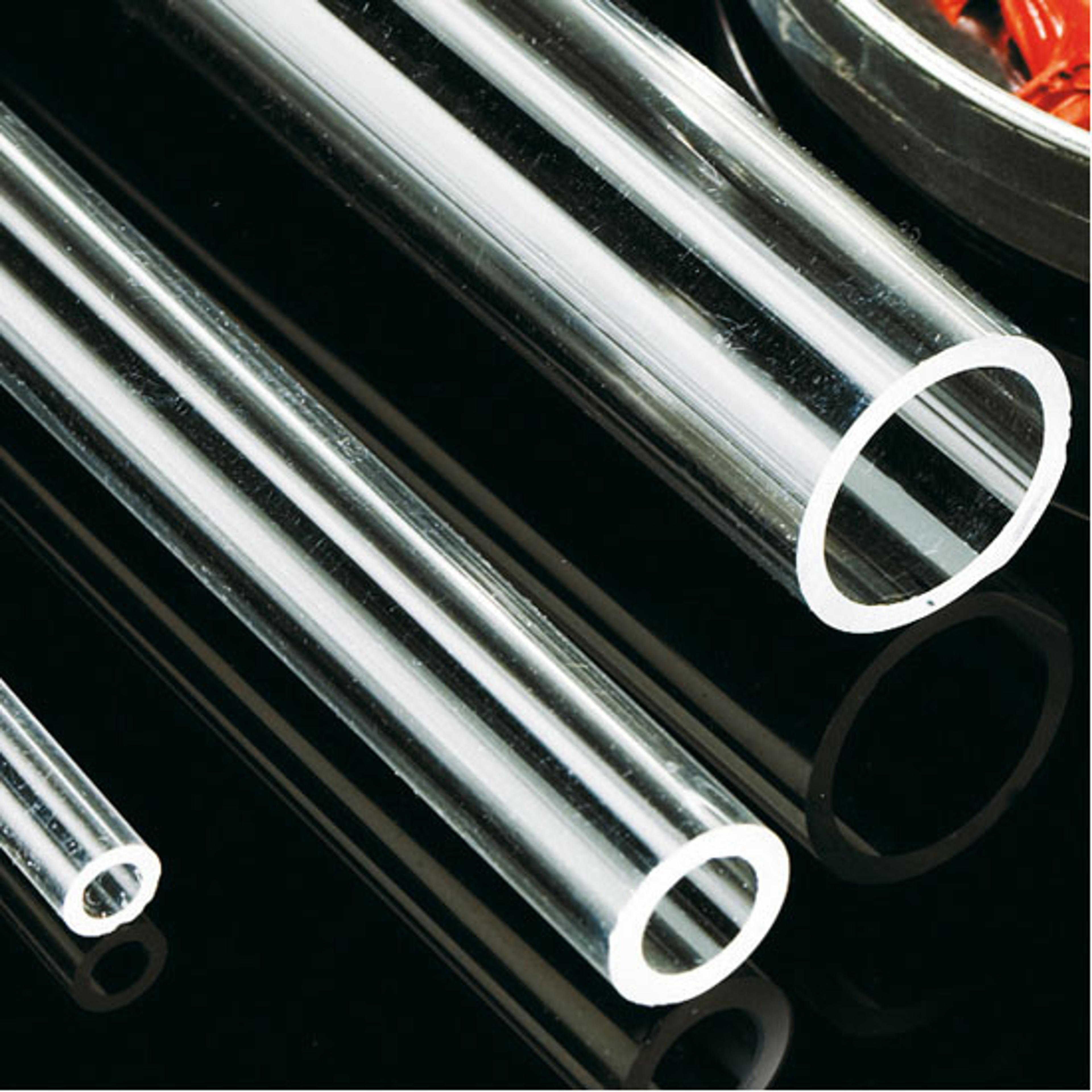 Clear Round Extruded Acrylic Tube - 6/4mm dia. | M824A | Findel Dryad