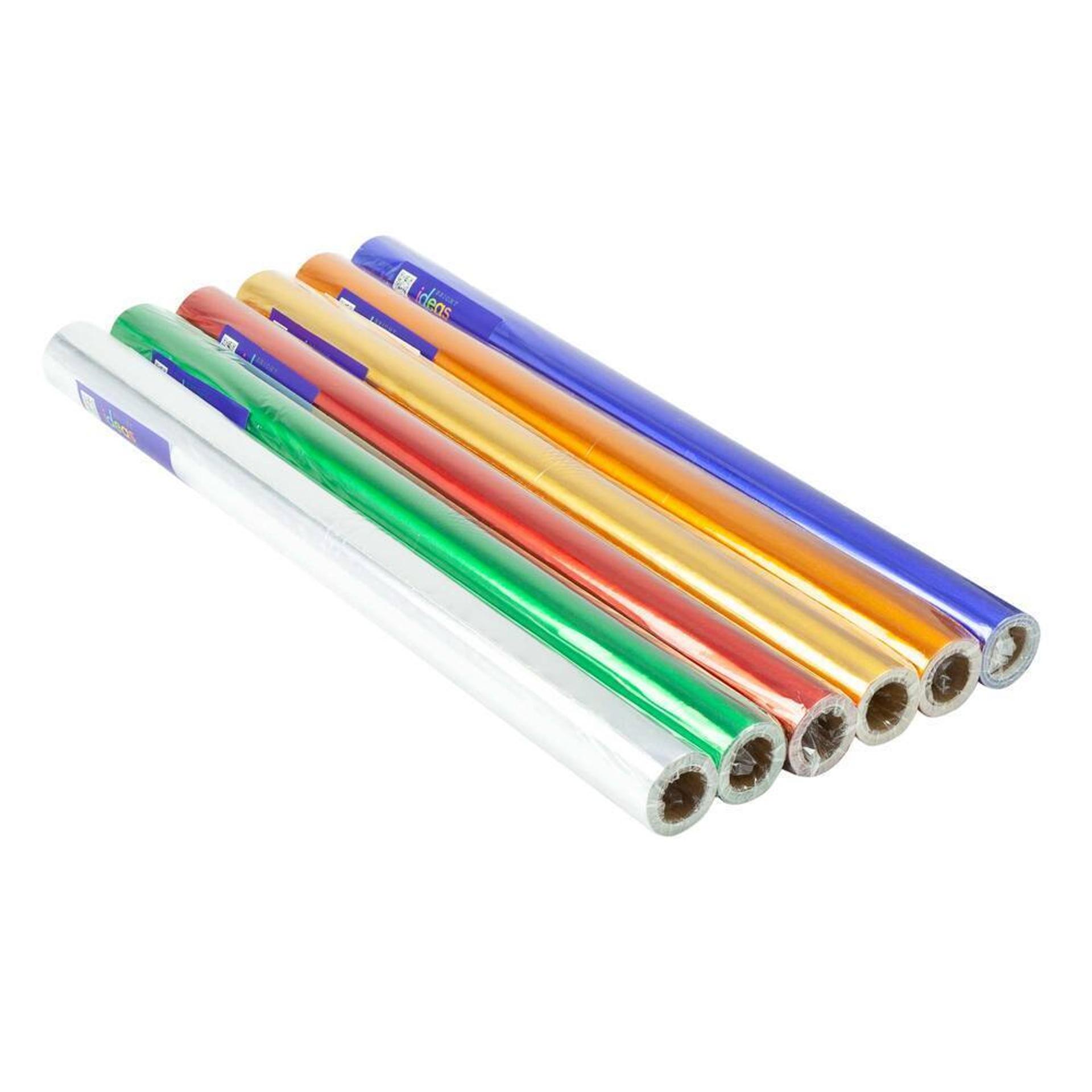 Metallic Paper Rolls 500mm x 4.5m Assorted - Pack of 6 | DRYMFR6AS ...