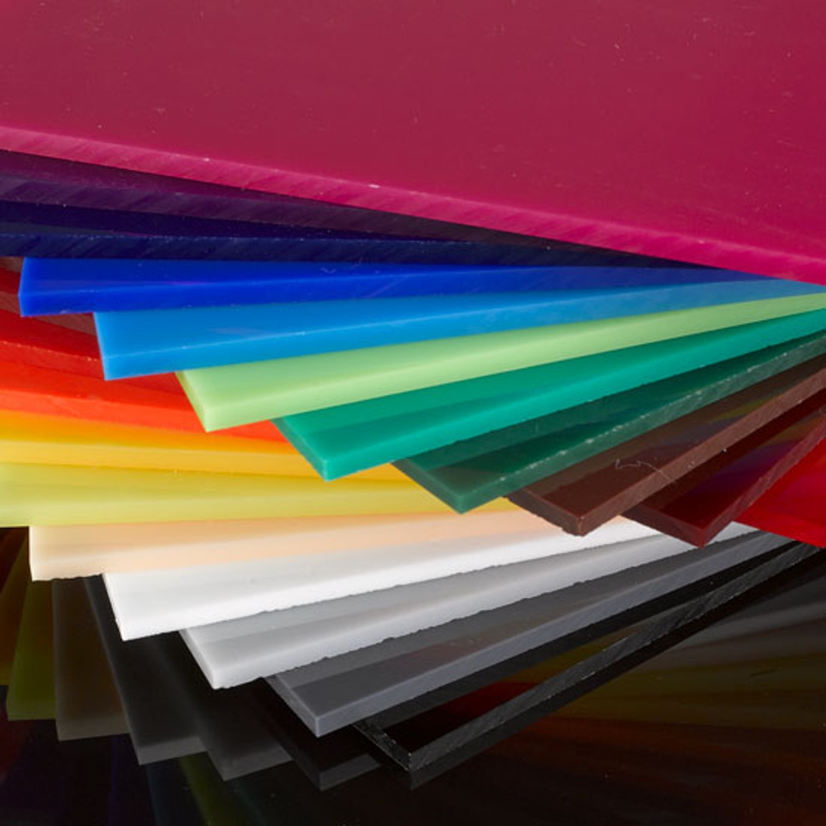 Coloured Cast Acrylic Sheet - 600 x 400 x 3mm - Assorted Colours. Pack ...