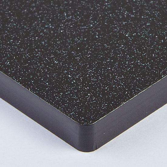 MT150A06 - Cast Acrylic Sheet - 1000 x 500 x 5mm - Black Sparkle ...