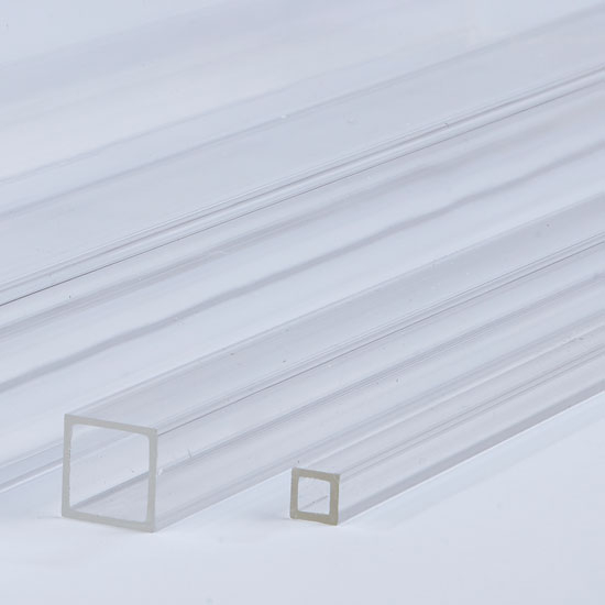 MT199B - Clear Square Extruded Acrylic Tube - 610mm x 12.5mm dia ...