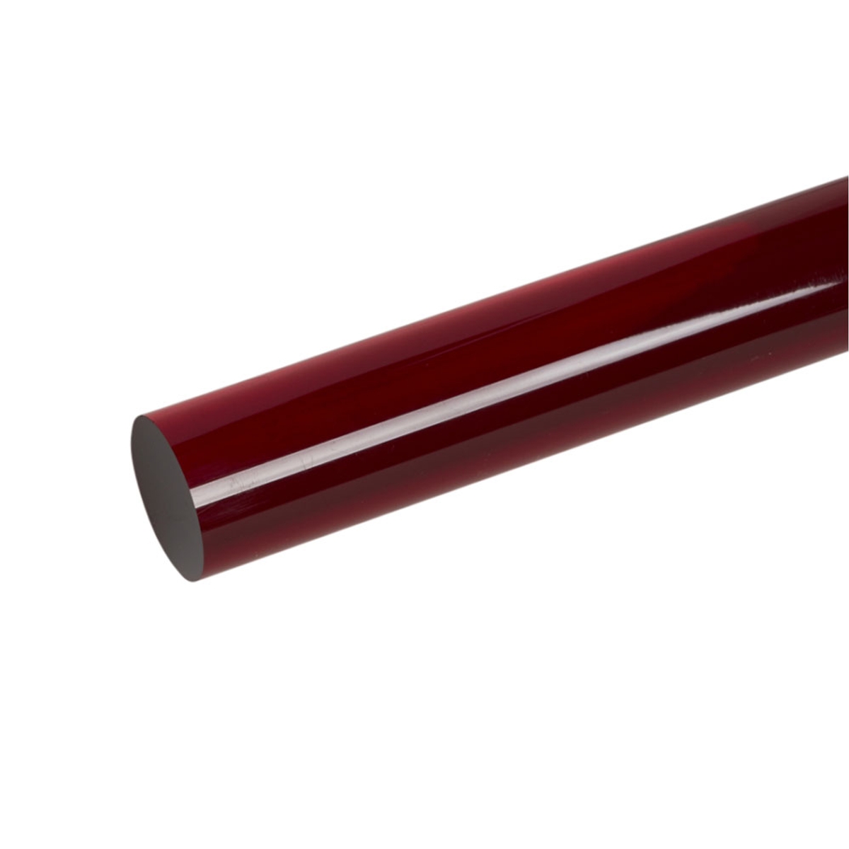 Coloured Round Extruded Acrylic Rod - 610mm x 9mm dia. - Transparent ...