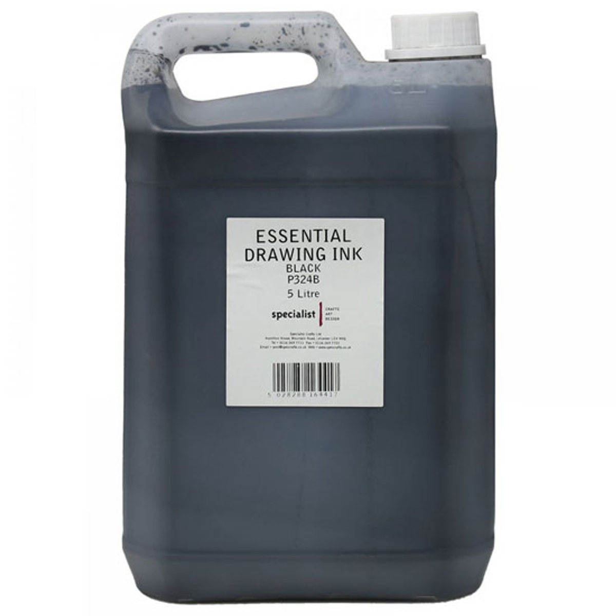 Specialist Crafts Drawing Ink 5L - Black | P324B | Findel Dryad