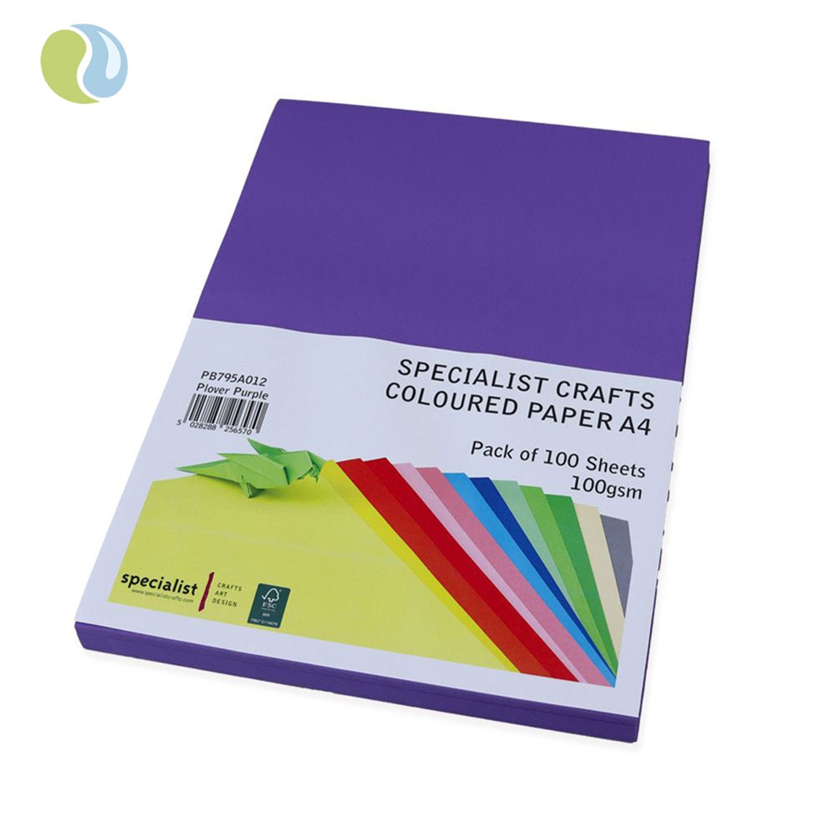 Specialist Crafts Coloured Paper A4 100gsm - Plover Purple - Pack of ...