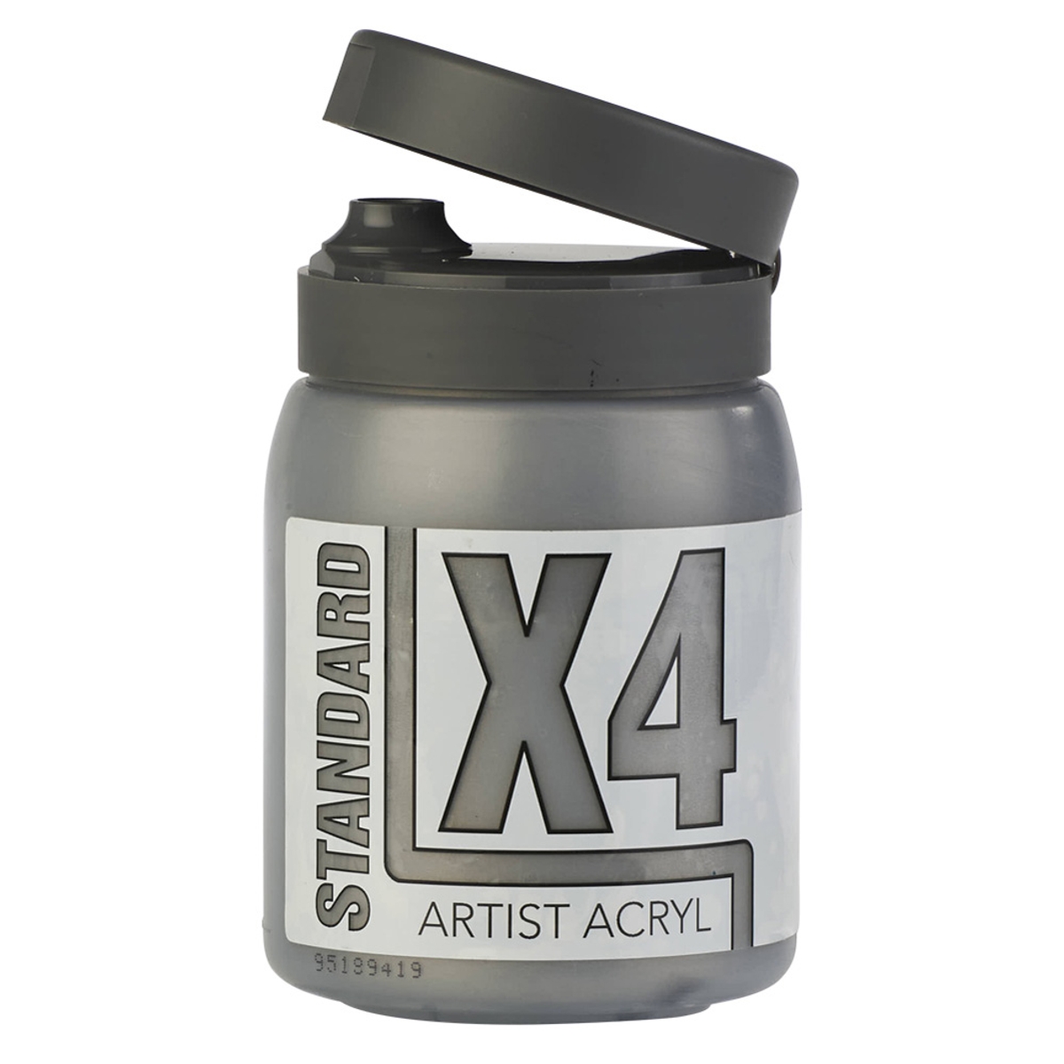X4 Standard Acryl 500ml Bottle - Gun Metal | PD360B053 | Findel Dryad