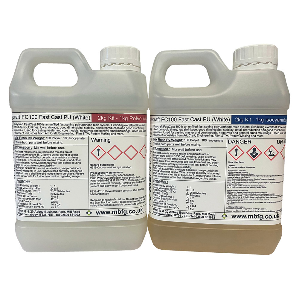 PM595B - Polycraft FC100 Fast Cast Resin - 2kg Kit | Findel Dryad UAE