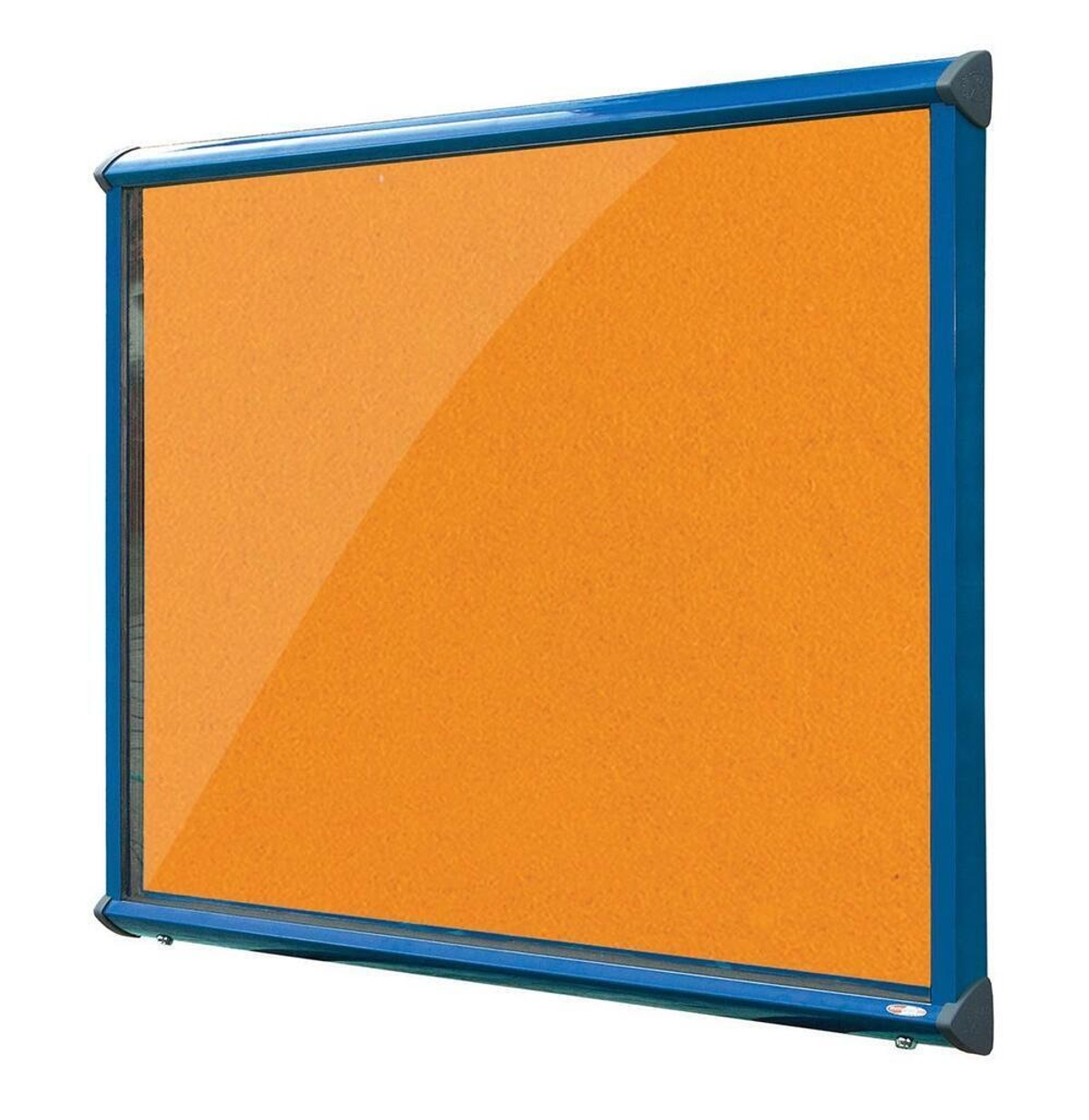 Shield Sunken Post M.ted Ext S.case 1050 x 1182mm - Blue Frame/Orange ...