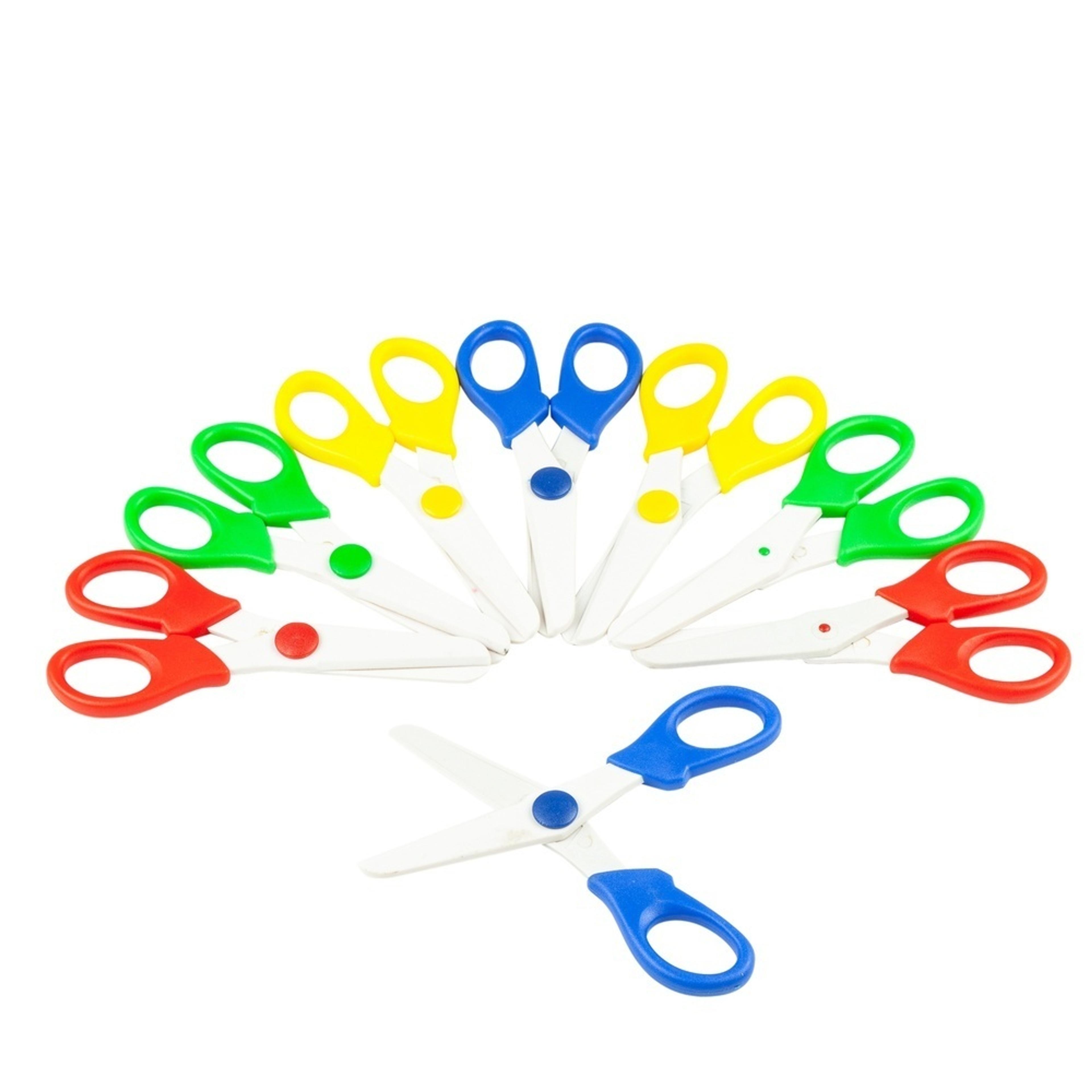 All Plastic Safety Scissors - Pack of 8 | DRYSC56604 | Findel Dryad