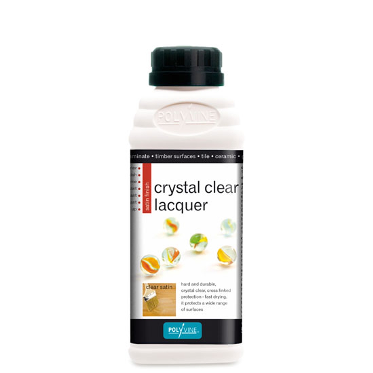 Polyvine Crystal Clear Wood Lacquer - 500ml | SF343A | Findel Dryad