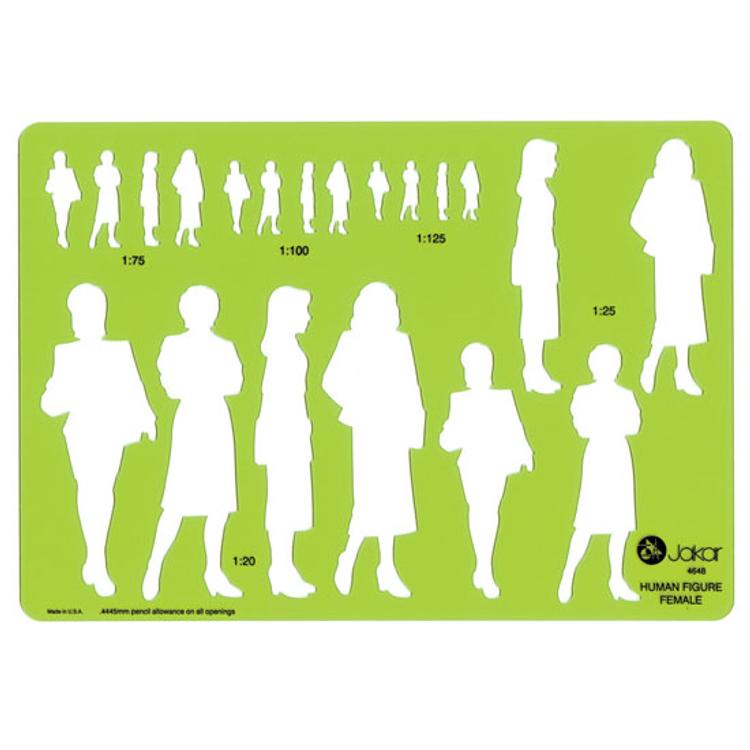 Jakar Drawing Template - Women | T083 | Findel Dryad