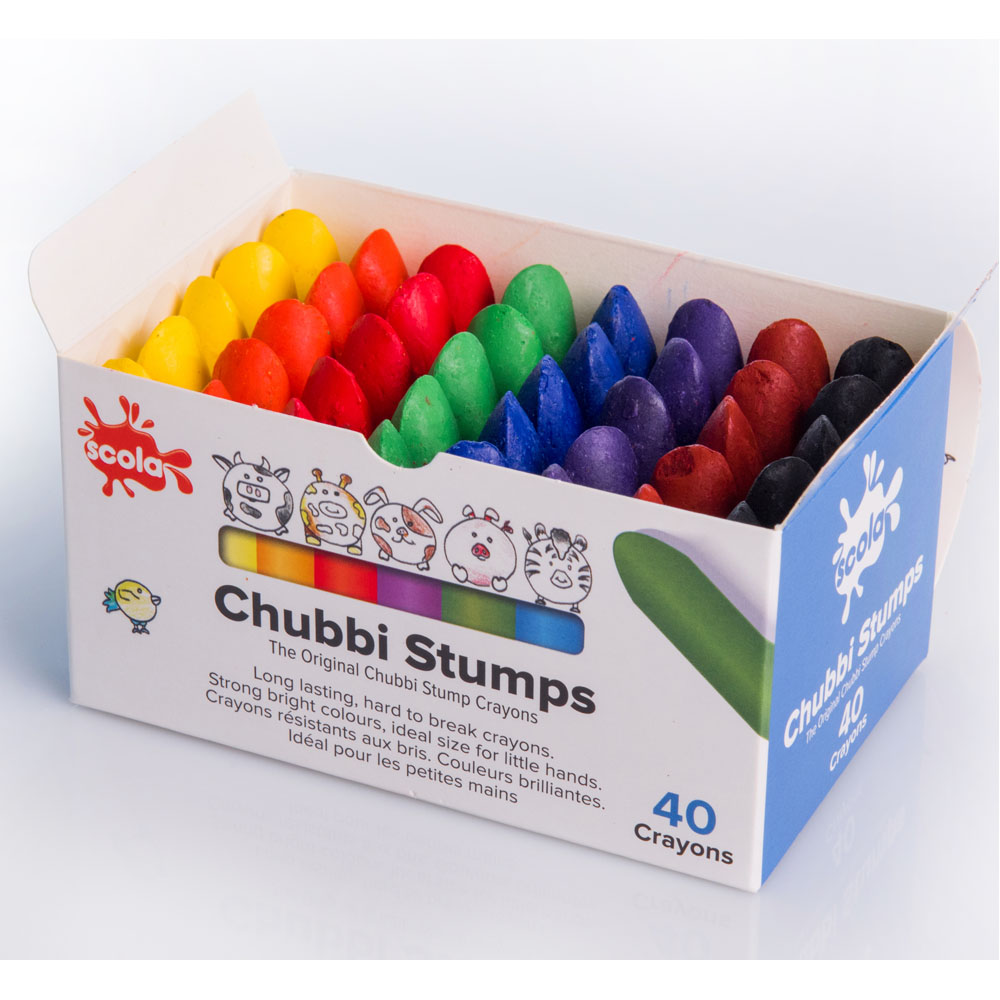 XLK699X5 - Chubbi Stumps Crayons. Pack of 40 | Findel Dryad UAE